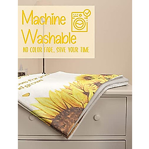 InnoBeta Grammy Sunflower Throw Blanket - Flannel Blankets Gifts for Grammy - Grammy Gift from Grandchildren on Mother's Day, Christmas, Birthday, Thanksgiving - 50" x 65"