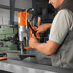 Fein AJMU 137 PMQW Universal Magnetic Cordless Core Drill with 3/4" Straight Shank - 18 V, Brushless Motor, 130-520 RPM, MT 2 Mount - 71700261090