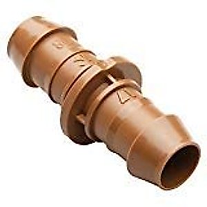 Rain Bird BC50/5PK Drip Irrigation 1/2" Barbed Coupling Fitting, 5-Pack x 2