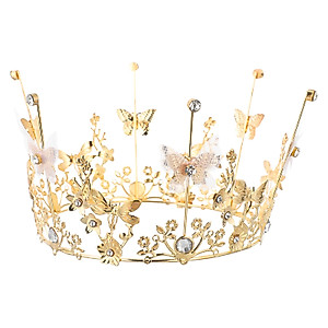 Toyvian 1pc Birthday Cake Decoration Female Birthday Accessory Crown Women Wedding Headdress Crafts for Wedding Party Children's Table Decoration Birthday Bridal Headdress