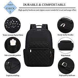 Shaelyka Laptop Backpack for 15.6 inches Laptop, Water-resistant, Large Capacity Backpack for College