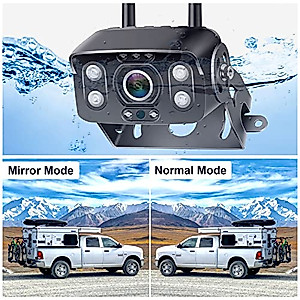 DoHonest RV Backup Camera Wireless HD 1080P 2 Infrared Night Vision Bluetooth Rear View Cam 7‘’ DVR Touch Key Monitor Kit Adapter for Furrion Pre-Wired RV Trailer Truck Camper Van 4 Channels V23