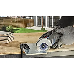 BOSCH CW1LM300 5-Pack 3 In. x 1/16 In. Metal Cutting Wheel 46 Grit Compatible with 3/8 In. Arbor Type 1A (ISO 41) for Fast Cutting Applications in Metal, Stainless Steel