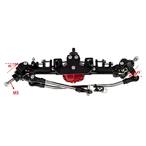 DKKY SCX10 Axles Front and Rear Axle Set, RC Crawler Axles for 1/10 RC Crawler Axial SCX10 & SCX10 II 90046 90047 D90 D110 RC Upgrades Accessories Part