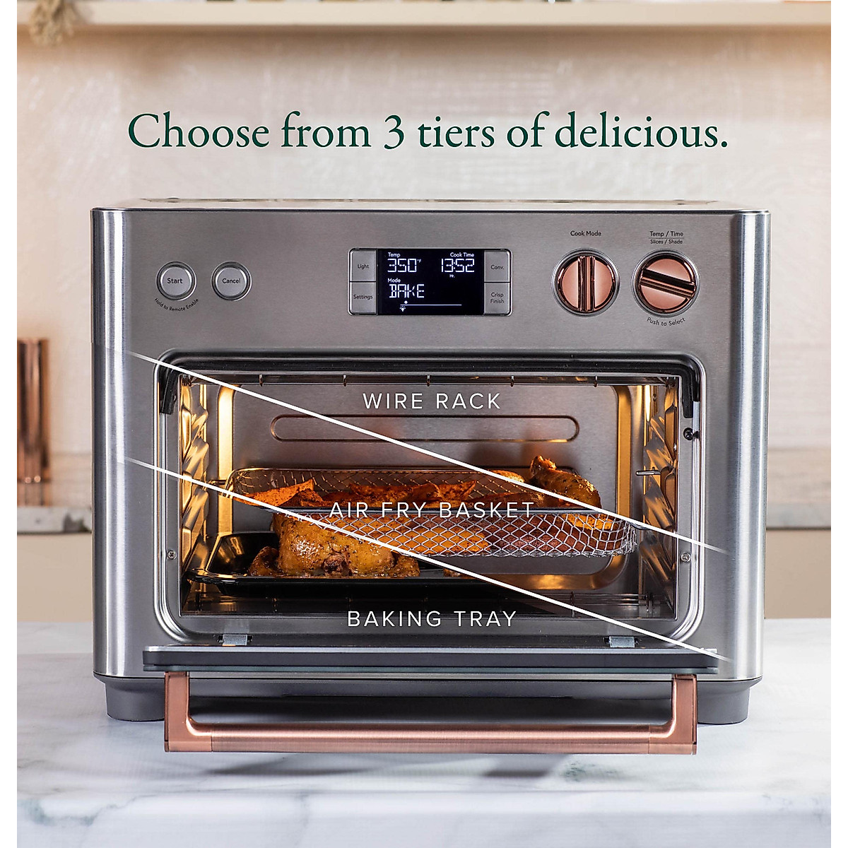 Café Cafe Couture Oven with Air Fry, 14 Cooking modes in 1 including Crisp Finish, Wifi, Stainless Steel