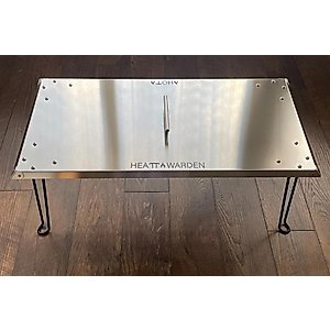 Heat Warden Rectangle Fire Pit Heat Deflector (Made in America) to Push Heat Down and Out to Warm Friends and Family. Plus, Deflects Heat from Your Patio Roof.