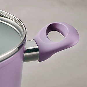 Tramontina 14-Piece Ceramic Non Stick Cookware Set with Lids, Heavy-Gauge Aluminum Pots and Pans Kitchen Set with PFOA/PTFE-Free Nonstick Coating, Dishwasher and Oven Safe (Purple)