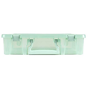 ArtBin 6955RJ Super Satchel 1-Compartment Box, Art & Craft Organizer, 1-Pack, Translucent Mint