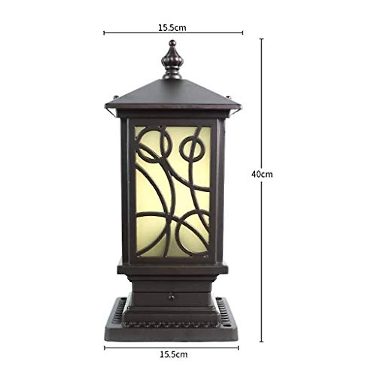 SPNEC Solar Lights, Column Headlights Outdoor Garden Lights Home Waterproof European Style