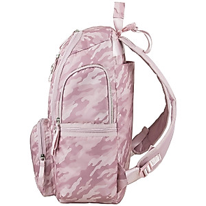BODHI Baby Waterproof Multi-Function Travel Essentials Baby Tote Diaper Bag Backpack Changing Pad, Stroller Straps for Parents, Unisex, Pink Fluid Camo
