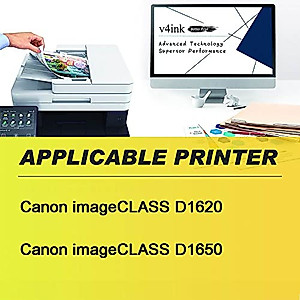 v4ink Compatible CRG-121 Toner Cartridge Replacement for Canon 121 CRG 121 (3252C001) Toner Cartridge High Yield 5,000 Pages for use with Canon Image Class D1620 D1650 Printer (Black, 2 Packs)