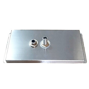 YBB Pitcher Rinser Cup Washer Glass Cleaning Rinser with Side Sprays, Drain and Drip Tray for Bar Coffee Shop (13.8" x 6.3" x 1")