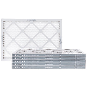 Amazon Basics 14x20x1 Air Filter 6 Pack, Merv 8 AC Furnace Filters