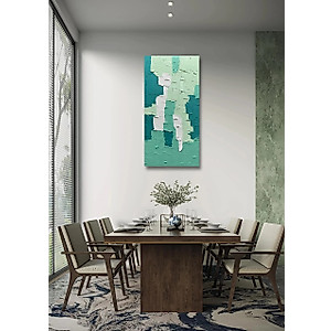 V-inspire Art,24x48 inch 100% Hand Painted Contemporary Abstract Oil Paintings Modern Decorative Artwork on Canvas Wall Art Ready to Hang for Home Decoration Wall Decora