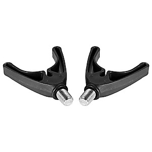 Fishing Rod,2pcs Black Fishing Rod Rest Holder U-Shape Grips Rest Head Tackle Tools for Carp Fishing