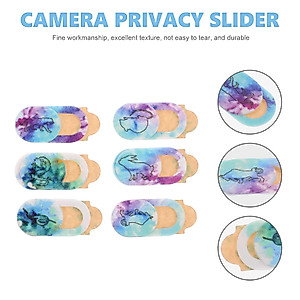 Sosoport 6pcs Camera Privacy Cover Camera Slide Blocker Webcam Covers Webcam Lid Phone Slide Blocker Webcam Privacy Lens Protectors Webcam Blocker Chinese Zodiac Slider Lens Cap