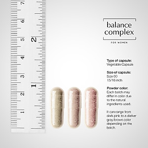 Balance Complex 17-in-1 Vaginal Health 100 Billion Probiotics for Women pH Balance with Cranberry & D-Mannose | Promote Urinary Tract Health for Vaginal Odor & Vaginal Flora, 60 Capsules