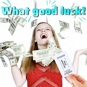 Kosiz 2000 Sheets Raffle Ticket 25 Bid Chinese Auction Tickets Tricky Tray Basket Raffle Sheets for Fundraiser Events Carnival Class School Entry Door Prize(White)