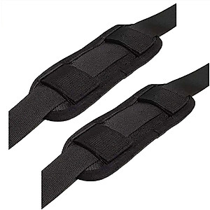 TUOREN 2 Pack Replacement Shoulder Pad Padded Cushion for Guitar Strap Accessories Black