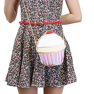 LUI SUI Girls Cupcake Crossbody Handbag Popcorn Hamburger Purse Small Purse Women Cellphone Shoulder Bag