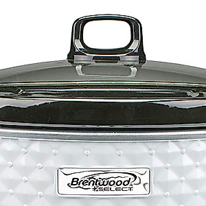 Brentwood Select SC-157W Slow Cooker, 7 Quart, White