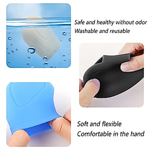 IHOTDER 2PCS Car Gear Shift Cover - Silicone Auto Gear Shift Knob Cover - Preventing Automatic Shifter Knobs Aging - Universal Car Interior Decor Accessories for Women or Man (Black)