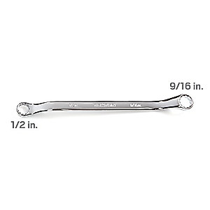 TEKTON 1/2 x 9/16 Inch 45-Degree Offset Box End Wrench | WBE23313