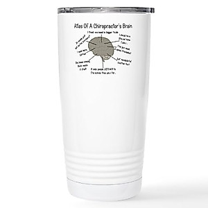 CafePress Chiropractor Humor Travel Mug 20 oz. Insulated Stainless Steel Coffee Tumbler