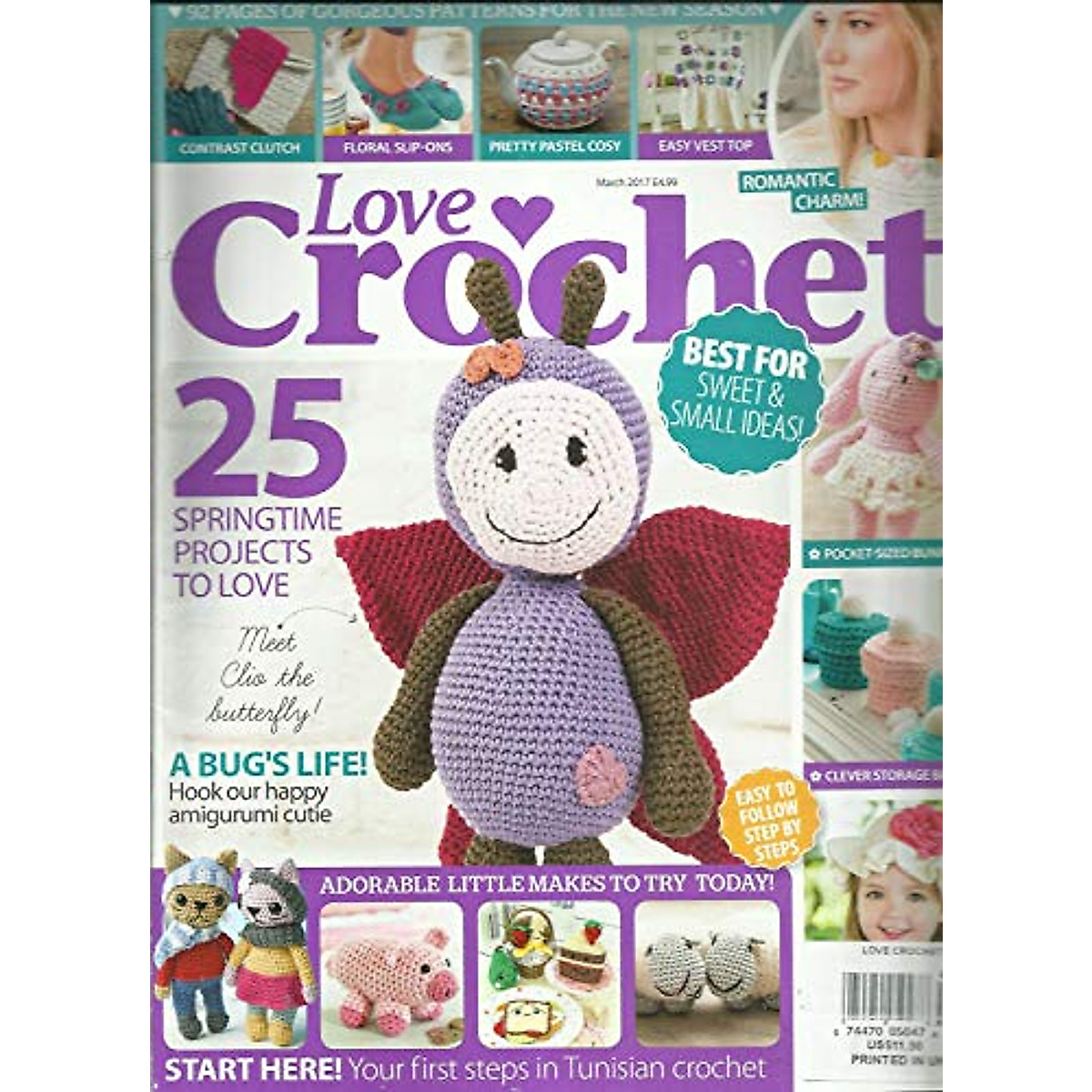 LOVE CROCHET MAGAZINE, MARCH, 2017 FREE GIFTS OR INSERTS ARE NOT INCLUDE.
