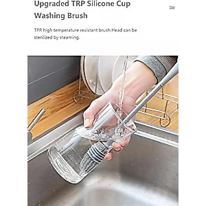 Baby Feeding Nipple Mini Cleaning Cleaner Silicone Bottle Brush Cleaning Brush Silicone Cleansing Brush