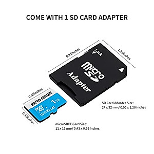 Micro Center Premium 1TB microSDXC Card, Nintendo-Switch Compatible Flash Memory Card, UHS-I C10 U3 V30 4K UHD Video A1 R/W Speed up to 90/70 MB/s Micro SD Card with Adapter (1TB)