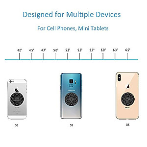 GLAREE Mount Metal Plate 5 Pack, Universal Metal Disc Replacement with Strong Adhesive for Magnetic Cell Phone Car Mount GPS Holder 5 Round