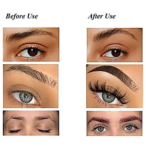 7Sheets Eyebrow Tattoo Stickers 4D Hair-like Waterproof Natural Fake Eyebrow Stickers,Long Lasting Eyebrow Grooming Shaping Perfect for Women and Girls (Brown)