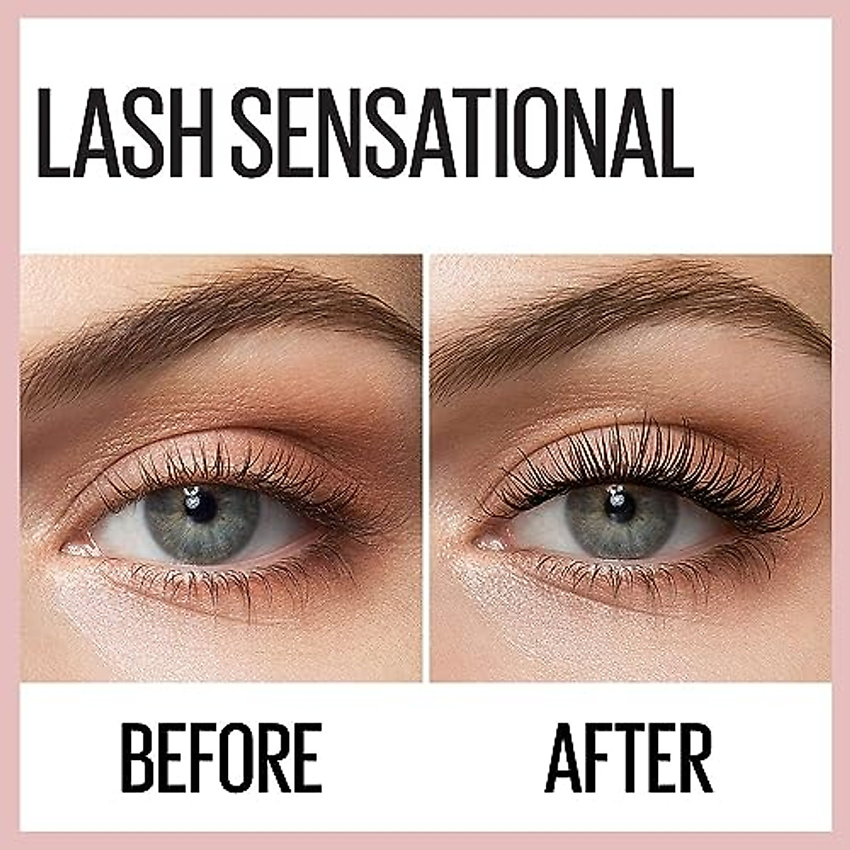 Maybelline Lash Sensational Washable Mascara, Lengthening and Volumizing for a Full Fan Effect, Very Black, 1 Count