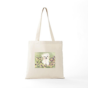 CafePress Maltese Puppy Tote Bag Canvas Tote Shopping Bag
