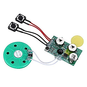 DIY Greeting Card Chip 120 Seconds Recordable Voice Sound Chip Module Built-in Button Battery for Gift Boxes, Invitations, Handmade Products