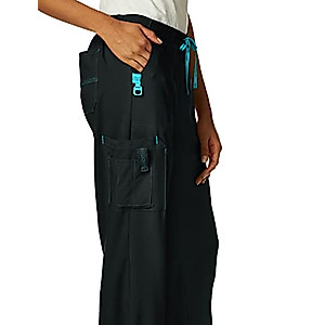 Carhartt Size Cross-Flex Women's Utility Scrub Pant, Black, Medium Tall