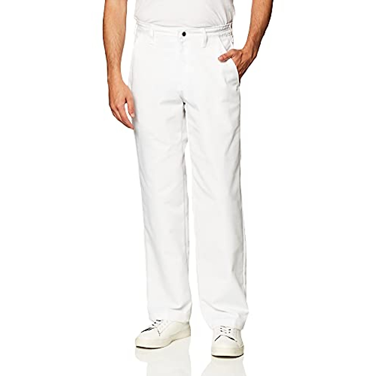 Chef Designs Men's Chef Pant, White, 34W x 30L