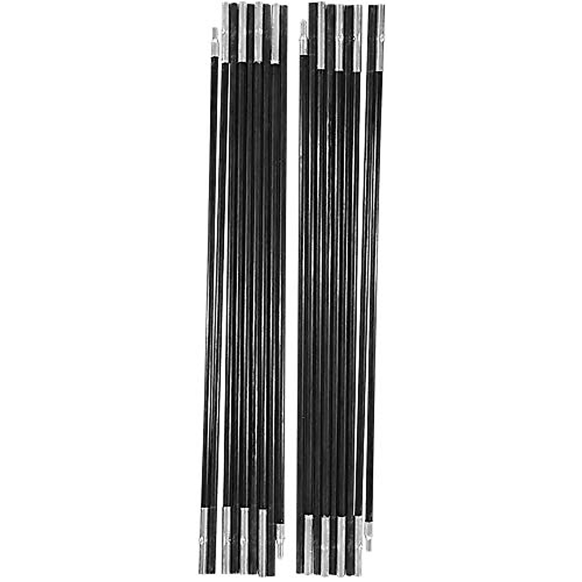 4.9M Tent Poles Replacement for Tarp, Multi Sections Foldable Adjustable Fiberglass Tarp Poles for Camping Backpacking,Lightweight Replacement Tent Poles