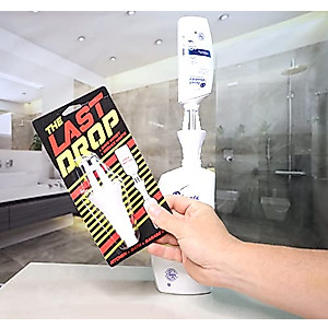 The Last Drop Universal Bottle Emptying Kit Transfer Connector for Soap, Lotion, Shampoo, Conditioner, and Kitchen Condiments, Mess Free Leak Proof Funnel Coupler, Fits All Sizes