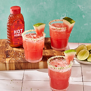 Nate's Hot Honey - 100% Pure Honey Infused with Habanero Chili Pepper Flakes, Award-winning Taste - 16 oz Squeeze Bottle