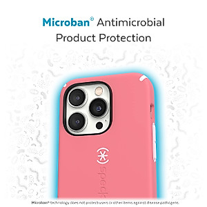 Speck for iPhone 14 Pro Max Case - Drop Protection, Scratch Resistant, Built for MagSafe Case with Soft Touch Coating - 6.7" iPhone 14, Dual Layer -Sweet Coral/Light Coral Candyshell Pro