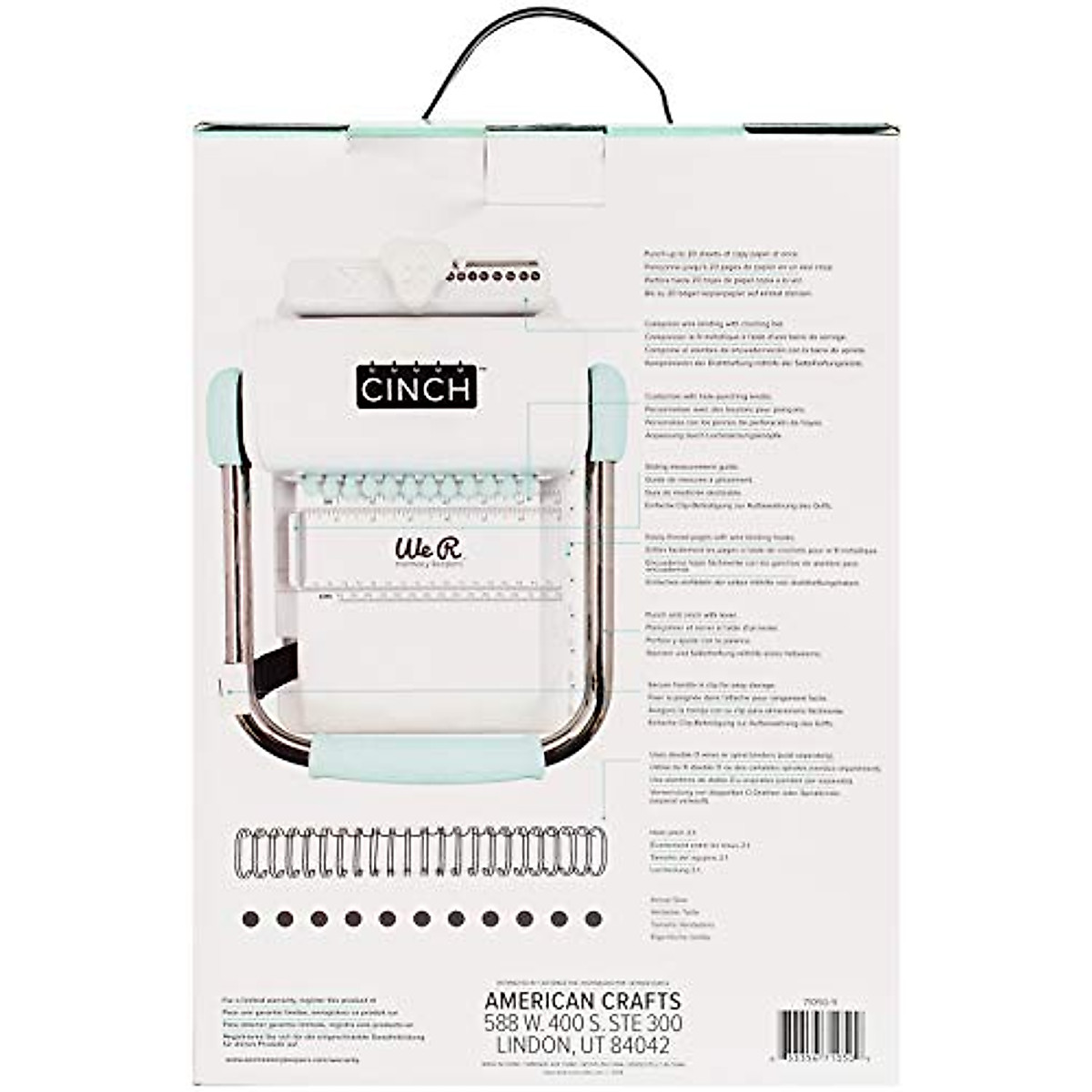 We R Memory Keepers The Cinch Book Binding Machine Version 2 | White