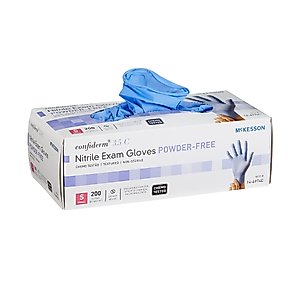McKesson Confiderm 3.5C Nitrile Latex-Free SM Exam Gloves, Small, Chemo Tested, Powder-Free, 200/BX (CASE of 10)