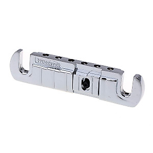 Wilkinson GTB Adjustable Intonated Wraparound Bridge Tailpiece for Les Paul Style Electric Guitar, Chrome