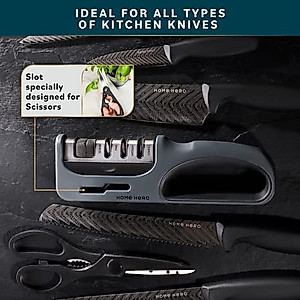 5-Stage Knife Sharpener - Knife Sharpeners For Kitchen Knives, Kitchen Knife Sharpener, Ceramic Knife Sharpener - Knife And Scissor Sharpener Tool, Knives Sharpener, Scissors Sharpener