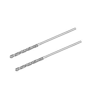 uxcell 1mm Diamond Twist Drill Bits High Speed Steel for Glass Sea Shells Stone Tiles 2 Pcs
