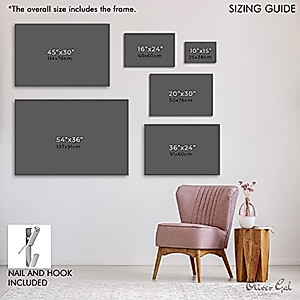 The Oliver Gal Artist Co. Nautical and Coastal Wall Art Canvas Prints Coral Fan' Home Décor, 15" x 10", Gold, White