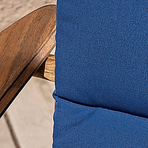 Christopher Knight Home Terry Outdoor Water-Resistant Adirondack Chair Cushions (Set of 2), Navy Blue, 2 Count (Pack of 1)