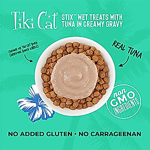Tiki Cat Stix Tuna Mousse Treats, 0.5 oz, 12 Count (Pack of 1)